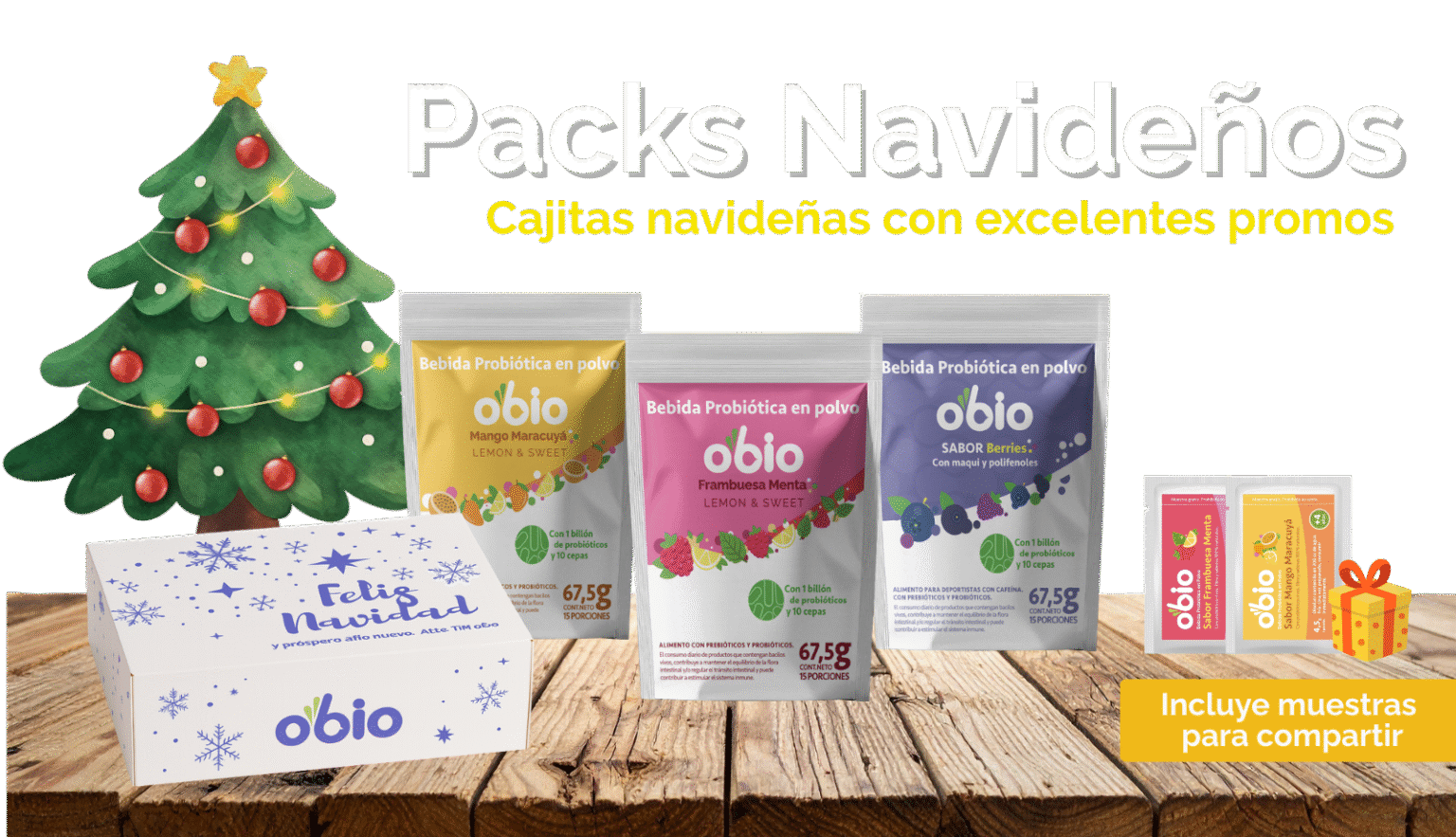 Obio Bebida Probiótica en Polvo